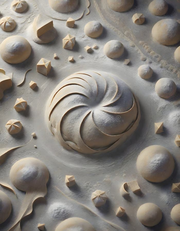 Artistic Collection of Variously Shaped and Sized Objects Resembling ...