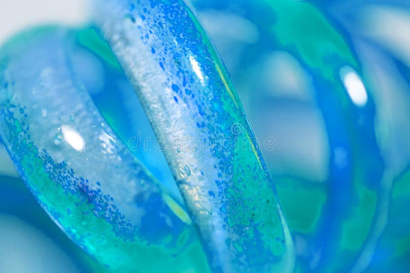 Artistic Colorful Beautiful Modern Light Blue Rings Circle Curved ...