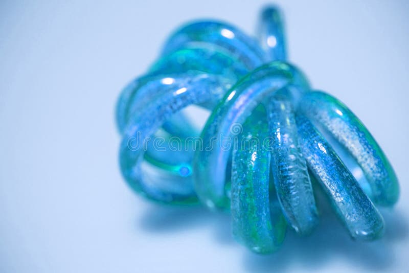 Artistic Colorful Beautiful Modern Light Blue Rings Circle Curved ...