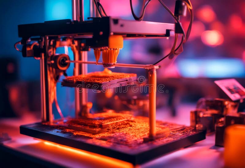 Artistic Colorful Image 3d Backdrop Printing Process Copy Space ...