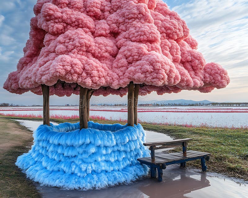 An Artistic Colorful Well Shaped Structure in a Natural Environment ...