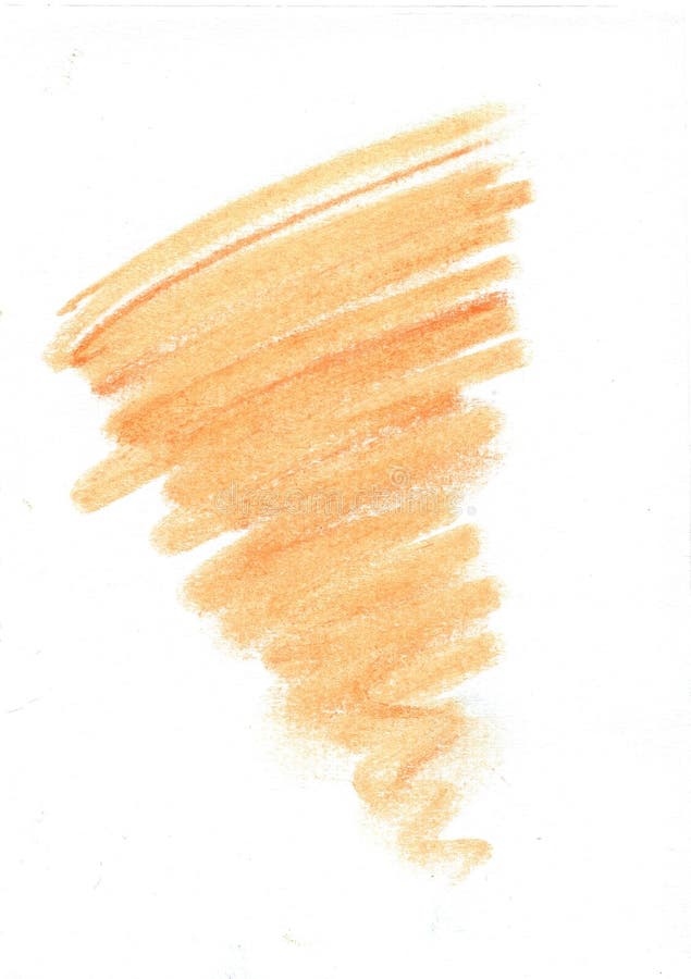 A Coloured Pencil Scribble on White Paper. Stock Illustration ...
