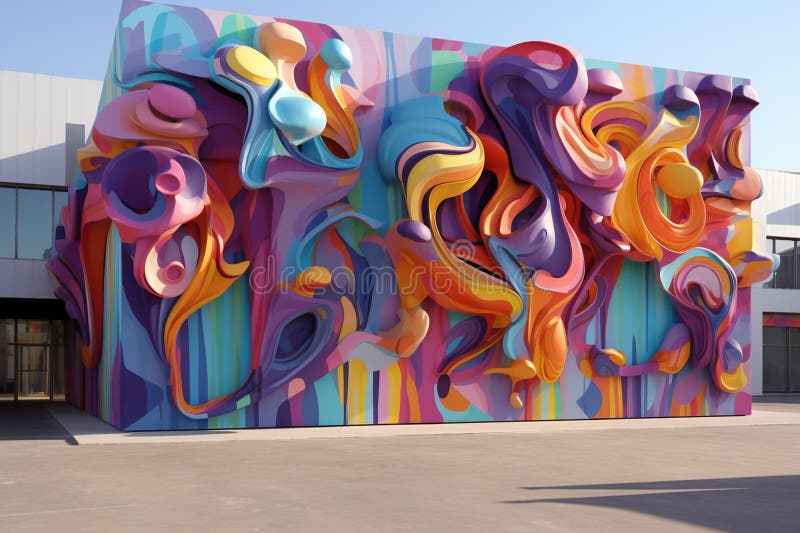 Artistic Community Project Transforming Public Stock Illustration ...