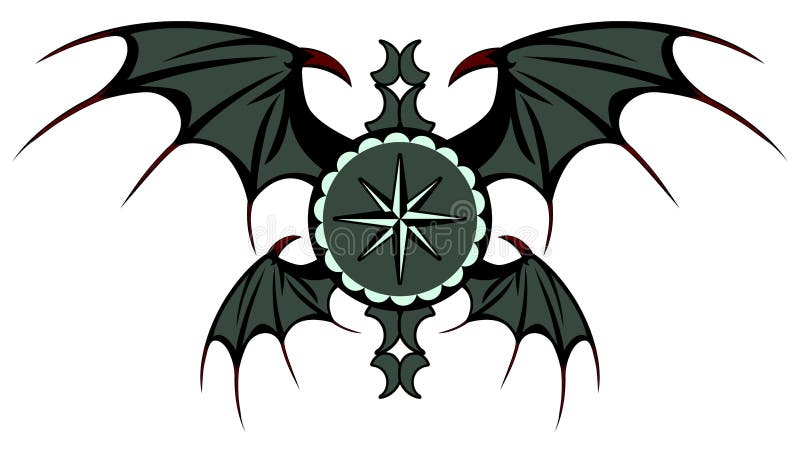 Compass Rose on Shield with Swords Isolated Stock Vector - Illustration ...