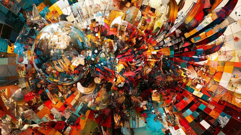 Artistic Complex System Generating Dynamic Patterns Stock Illustration ...