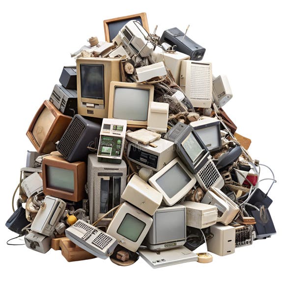 An Artistic Composition of Discarded Vintage Technology and Obsolete ...