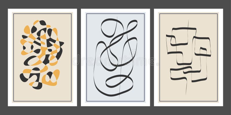 An Artistic Composition in a Minimalist Style for Interior Design Stock ...