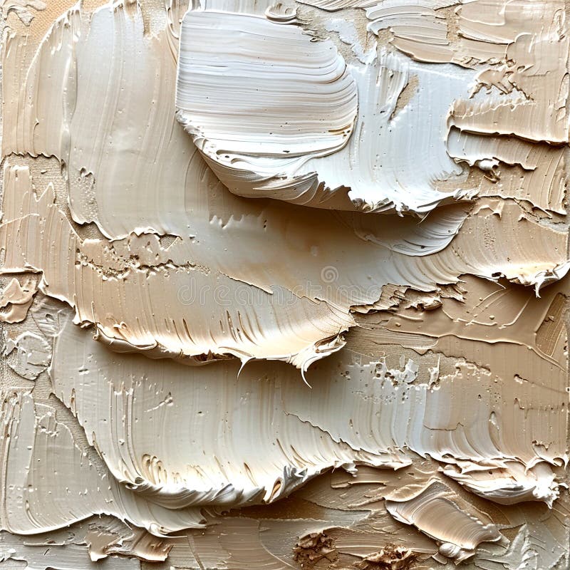 Layered Textures of Creamy Paint Create a Captivating Abstract Artwork ...