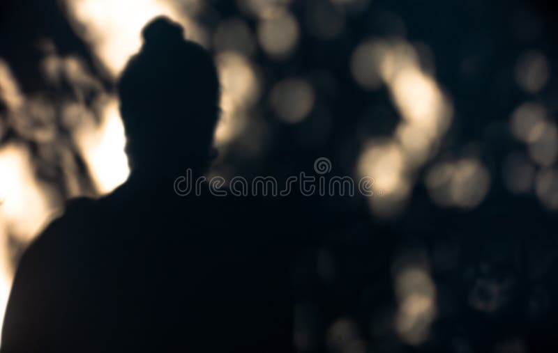 Artistic Concept: a Man S Shadow on a White Wall Forms a Buddha Statue ...
