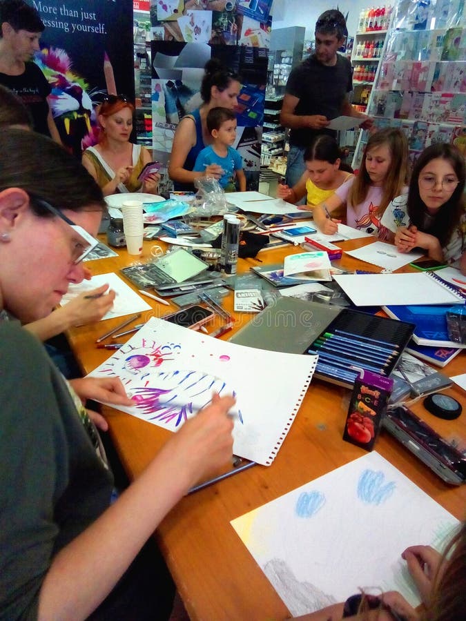 Artistic Creation Open To All Generations and Classes. Editorial Photo ...