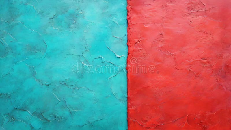 Vibrant Textures Blend Striking Turquoise and Bold Red for a ...