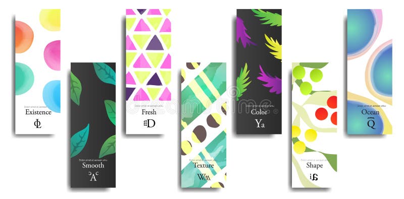 Artistic creative cards stock vector. Illustration of birthday - 119200395