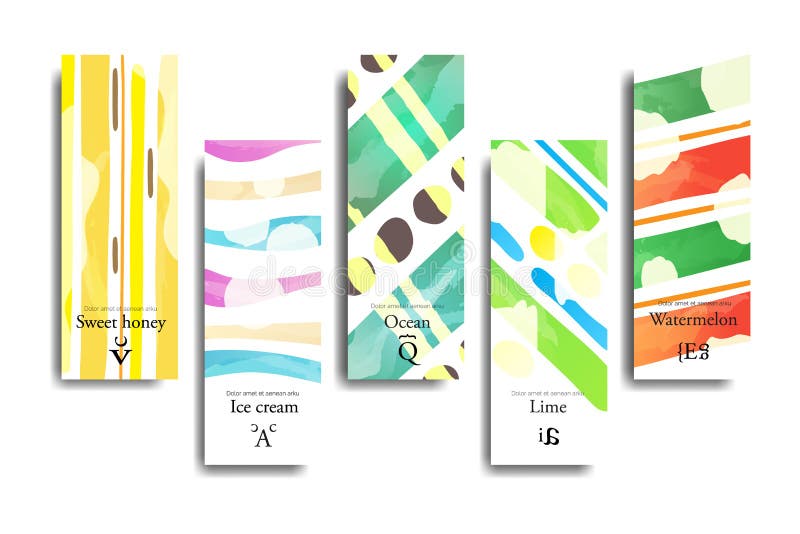 Artistic creative cards stock vector. Illustration of flower - 119200398