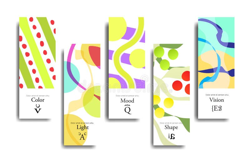 Artistic creative cards stock vector. Illustration of paint - 119200401