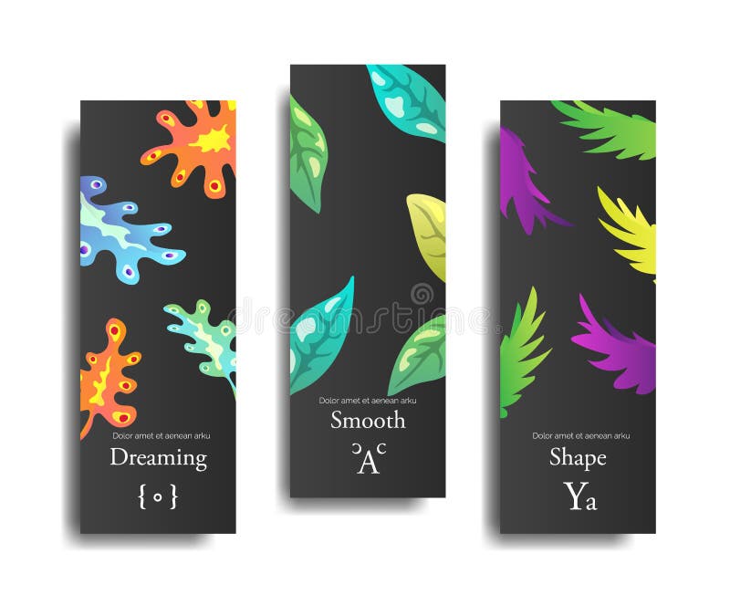 Artistic creative cards stock vector. Illustration of poster - 119200413