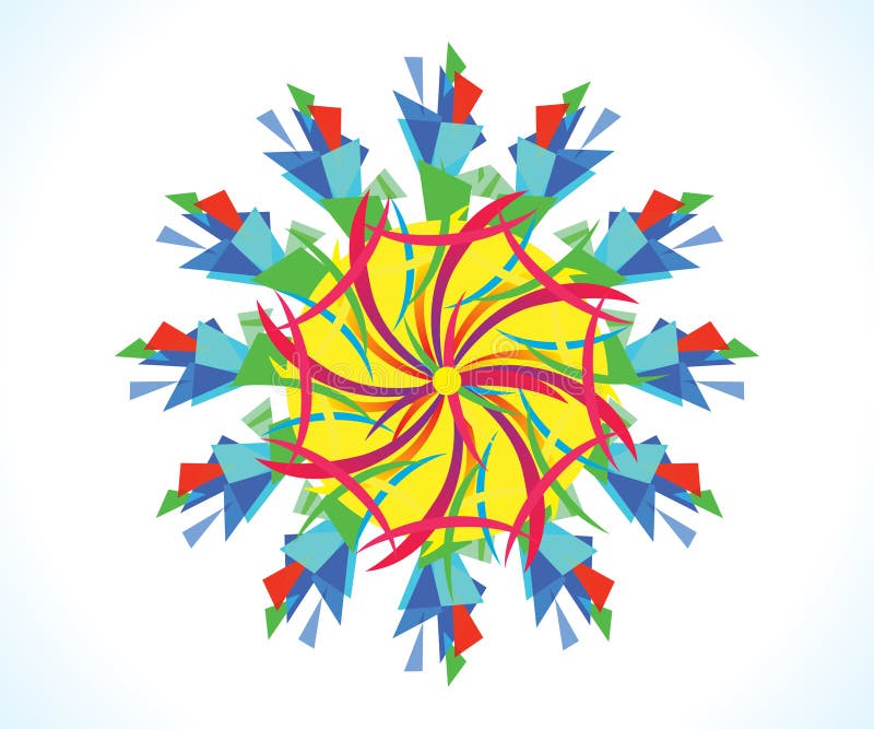 Artistic Creative Colorful Circle Explode Stock Vector - Illustration ...