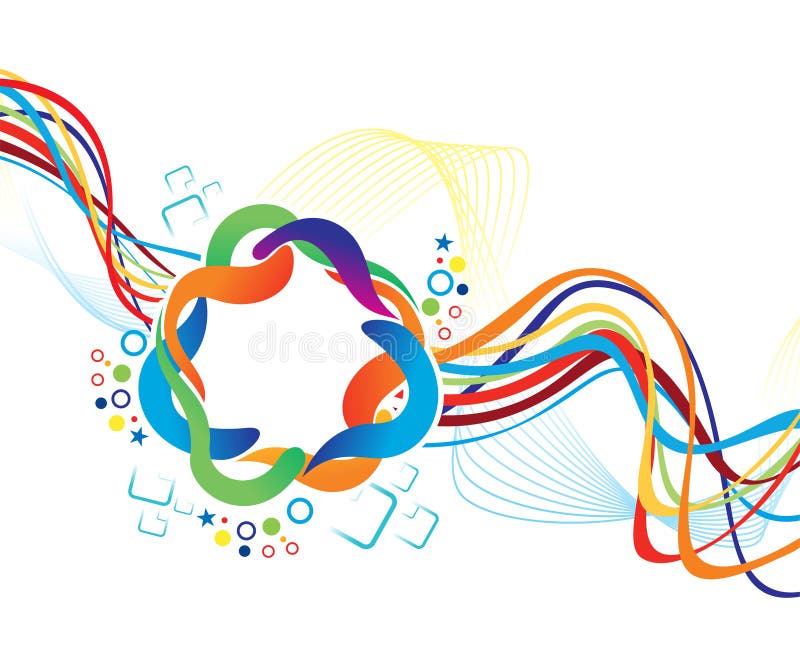 Artistic Creative Colorful Wave Background Stock Vector - Illustration ...