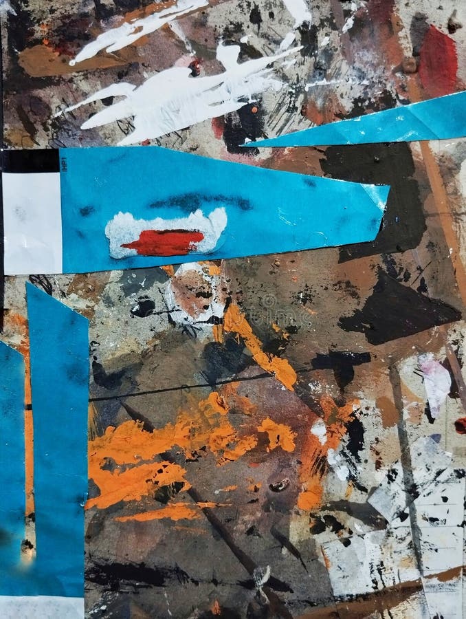 Artistic Creative Contemporary Expressionism Abstract Collage Art ...