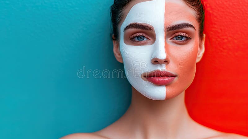 Artistic and Creative Face Paint on a Delightfully Colorful and ...