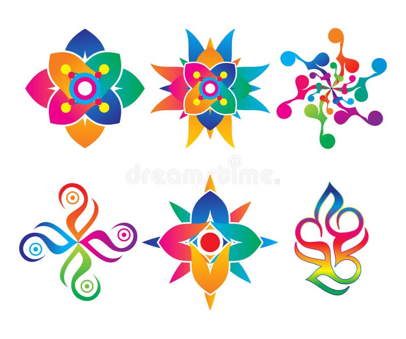 Artistic Creative Multiple Colorful Shapes Stock Vector - Illustration ...
