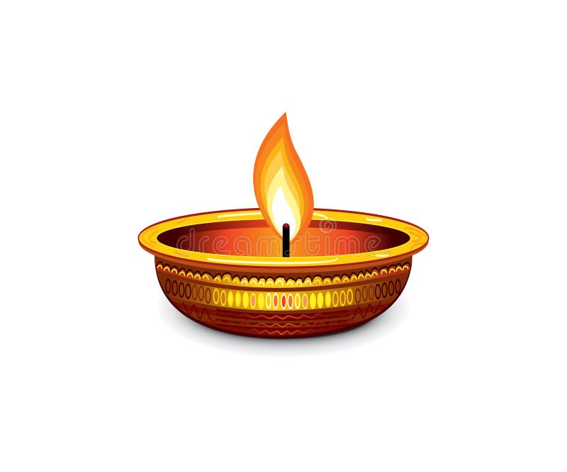Artistic Creative Red Diwali Deepak Stock Vector - Illustration of ...