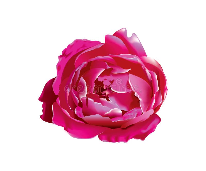 Artistic creative red rose stock vector. Illustration of floral - 279227125