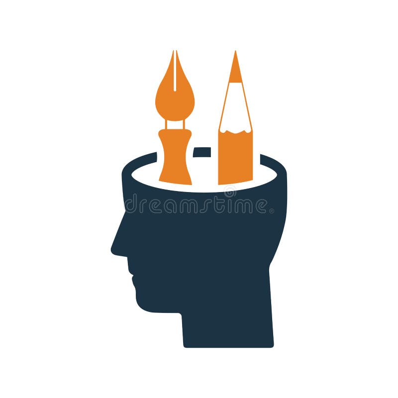 Artistic, Creativity, Design, Head, Mind Icon. Simple Vector Design ...