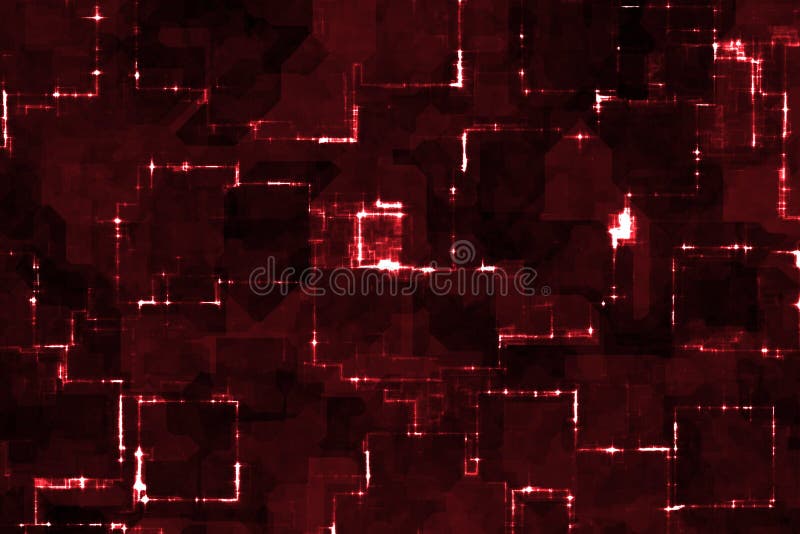 Artistic Cute Red Tech Digital Shining Digital Drawn Texture Background ...