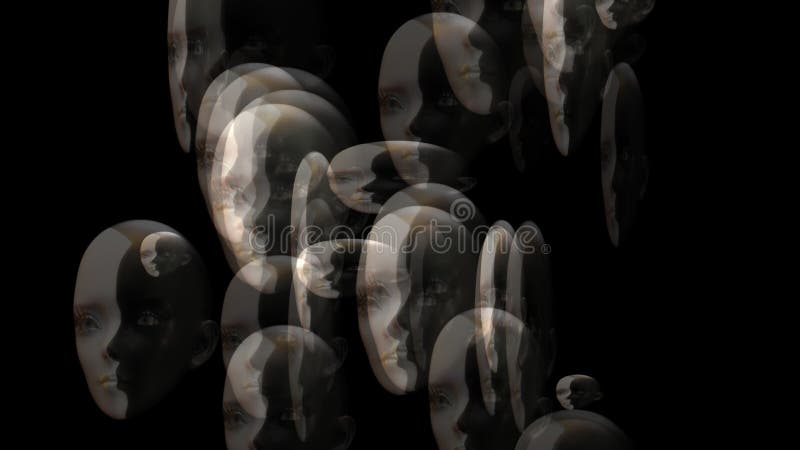 3D Animation of Moving Faces Stock Video - Video of graphics, animation ...