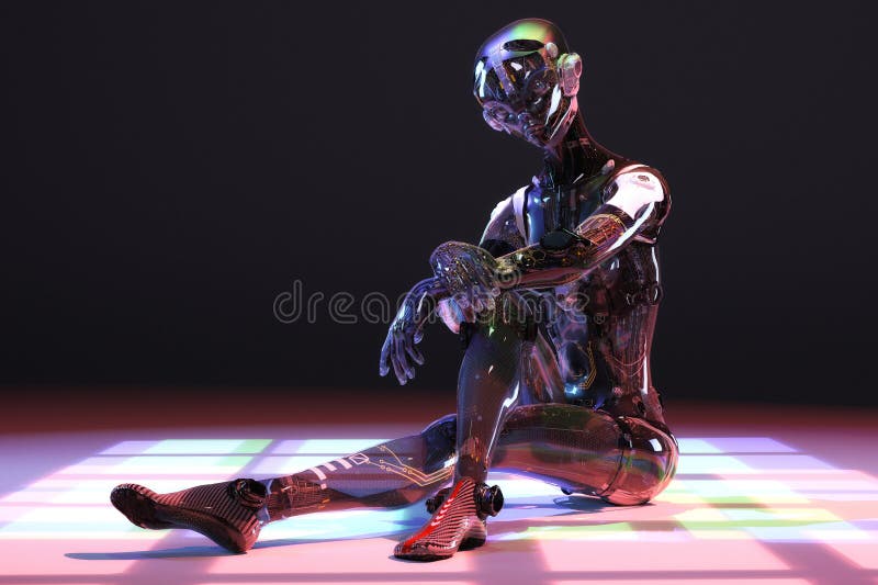 3D Illustration of a Cyborg with Artificial Intelligence Stock ... 3D Illustration of a Cyborg with Artificial Intelligence Stock ...