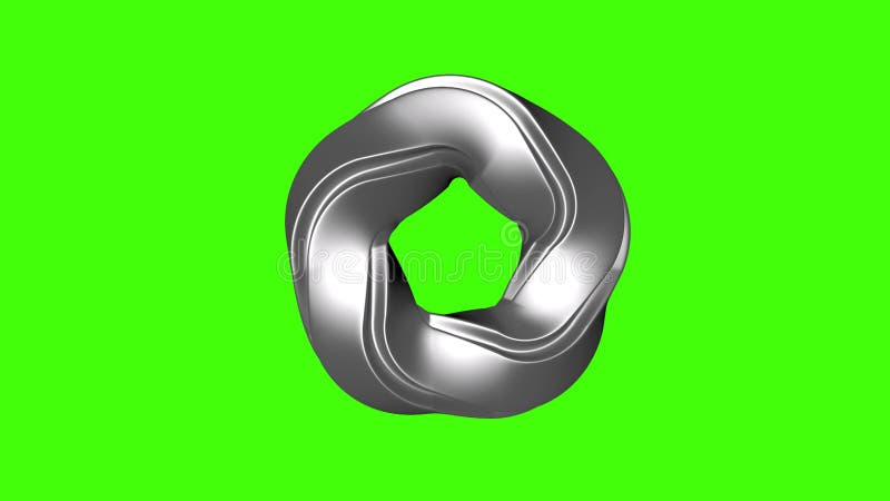 Artistic 3D Object Rotating, Looping Animation on Green Screen Chroma ...