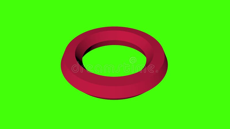 Artistic 3D Object Rotating, Looping Animation on Green Screen Chroma ...