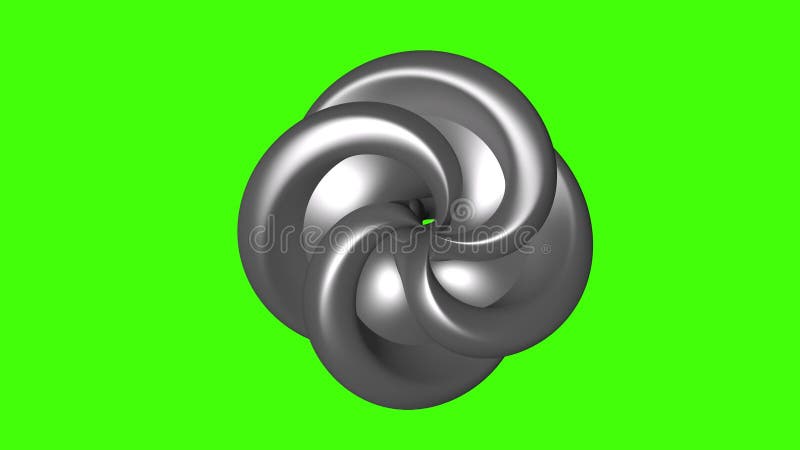 Artistic 3D Object Rotating, Looping Animation on Green Screen Chroma ...