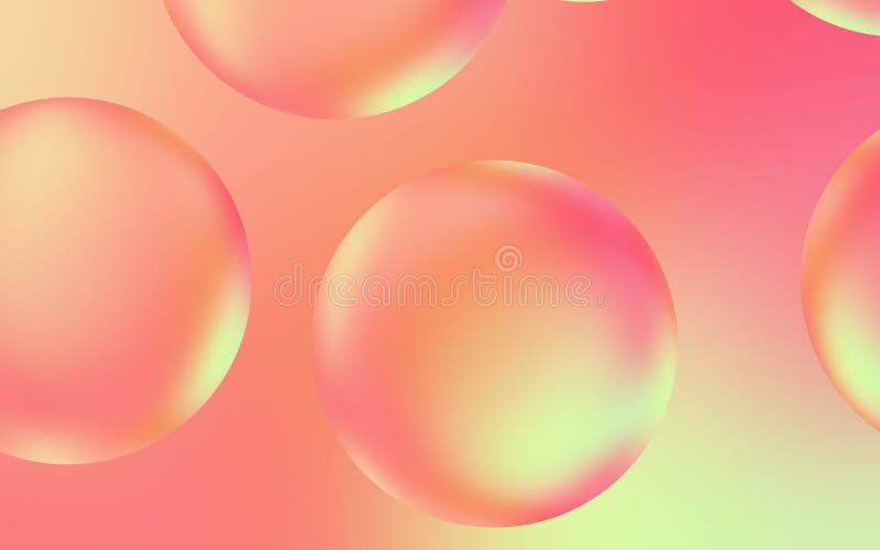 Artistic 3D Water Bubble Background. 3D Illustration of Transparent ...