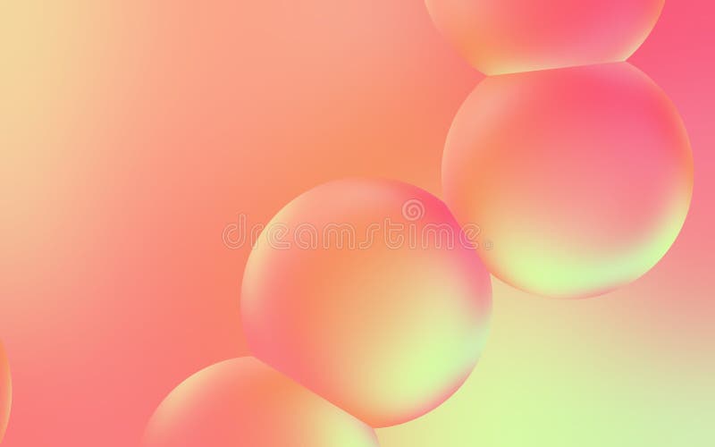 Artistic 3D Water Bubble Background. 3D Illustration of Transparent ...
