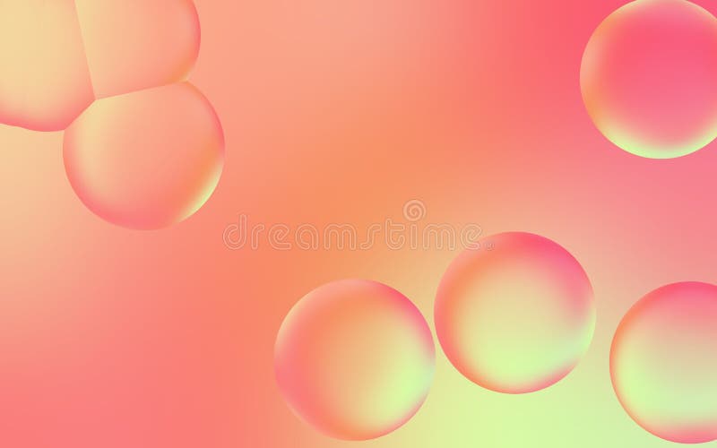 Artistic 3D Water Bubble Background. 3D Illustration of Transparent ...
