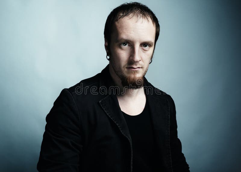 Close Up Portrait of Man with Deep Eyes Stock Photo - Image of deep ...