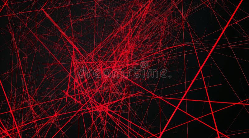 An Artistic Depiction of Abstract Red Lines on a Dark Background ...