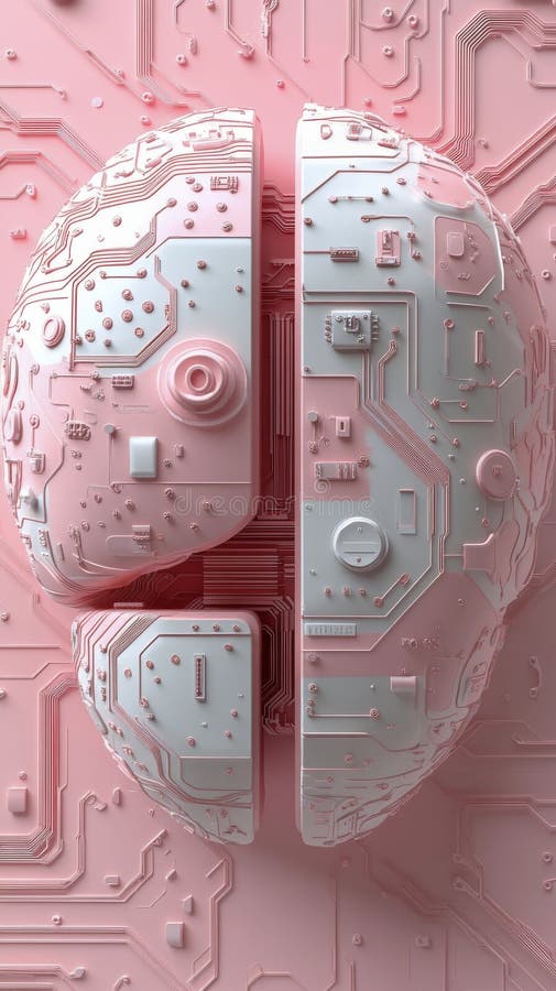 Abstract Representation Human Brain Circuit Patterns Stock Photos ...