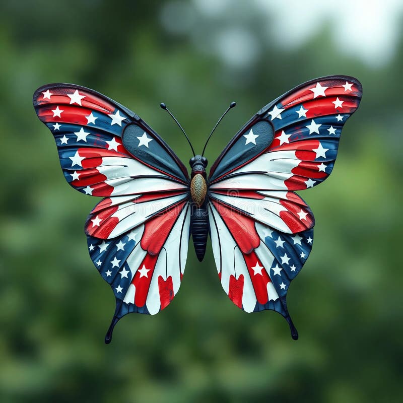 An Artistic Depiction of a Butterfly with Wings Featuring the Iconic ...
