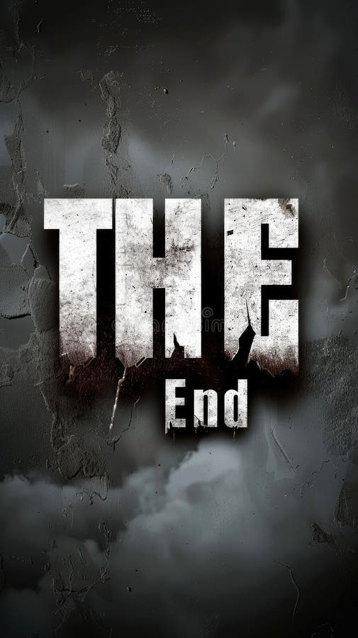 Artistic Depiction of a Dramatic Conclusion with Bold, Cracked ...