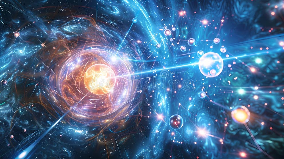 Abstract Artistic Visualization of Quantum Entanglement Stock ...