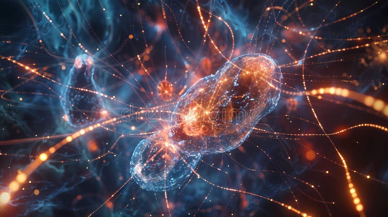 Abstract Artistic Visualization of Quantum Entanglement Stock ...