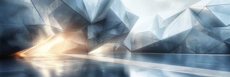 Artistic Depiction of a Sleek, Modern Building with Futuristic Design ...