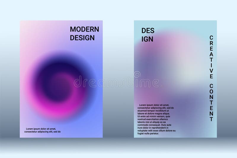 Artistic Design Of The Cover A Set Of Modern Abstract Objects Stock