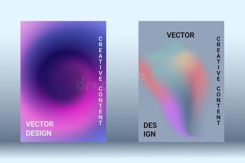 Artistic Design of the Cover. a Set of Modern Abstract Objects. Stock ...