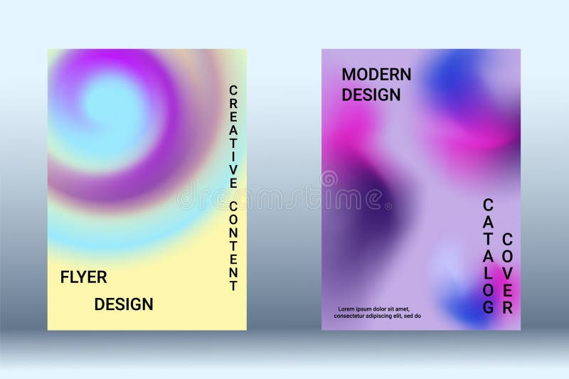 Artistic Design of the Cover. a Set of Modern Abstract Objects. Stock ...