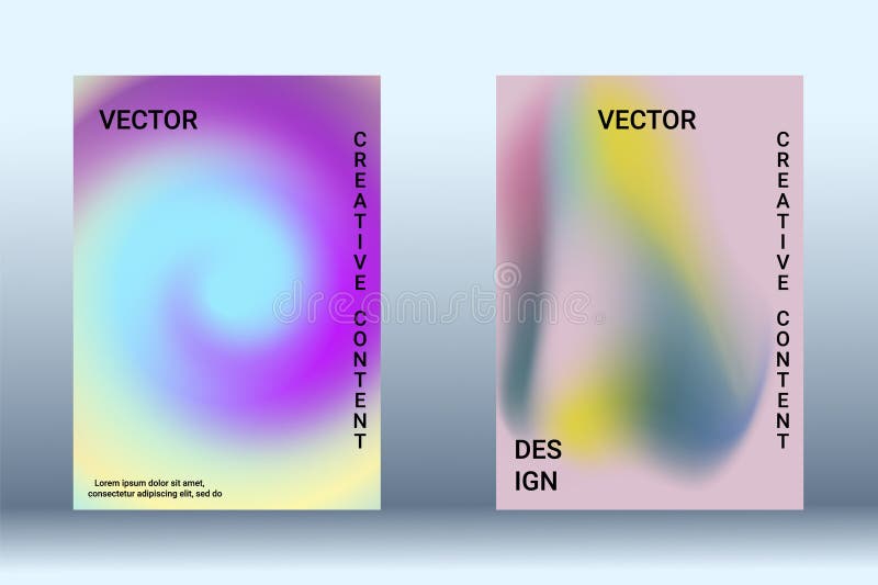 Artistic Design of the Cover. a Set of Modern Abstract Objects. Stock ...