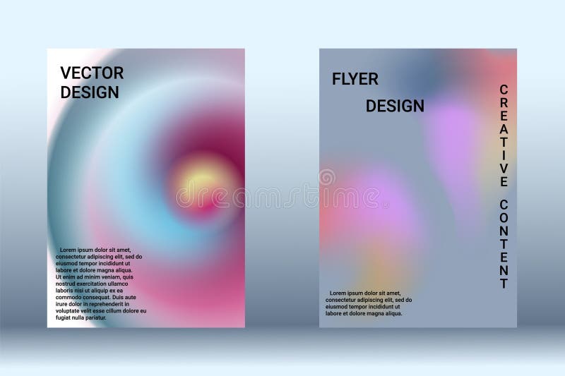 Artistic Design of the Cover. a Set of Modern Abstract Objects. Stock ...