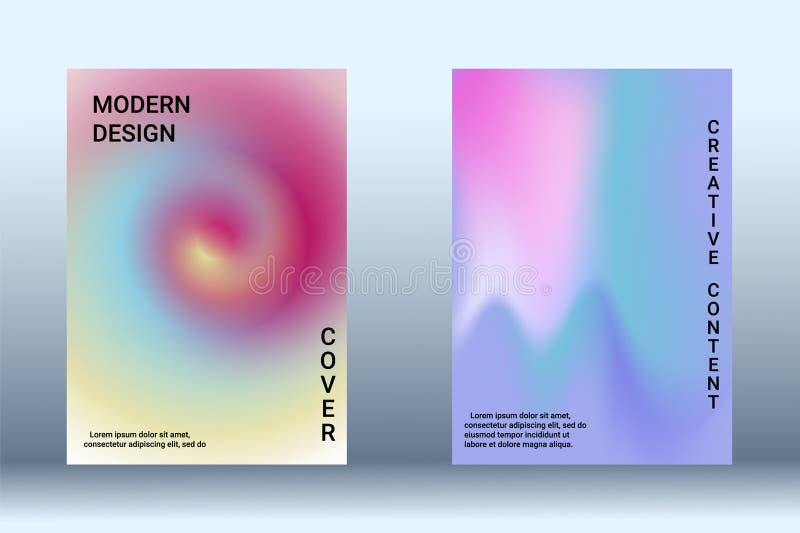 Artistic Design of the Cover. a Set of Modern Abstract Objects. Stock ...